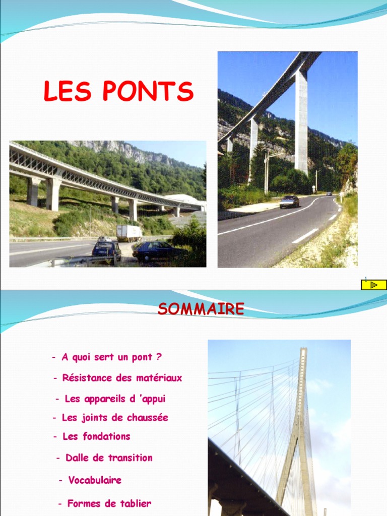 Présentation Des Ponts | PDF | Pont | Mécanique des sols