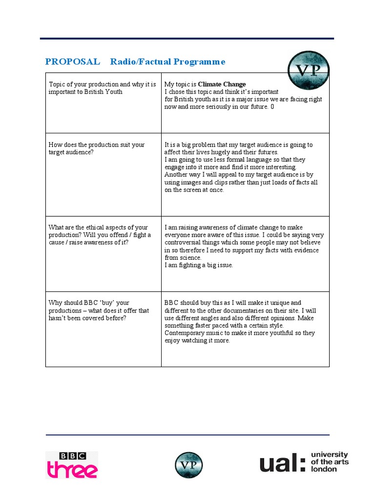 Climate Change Proposal | PDF