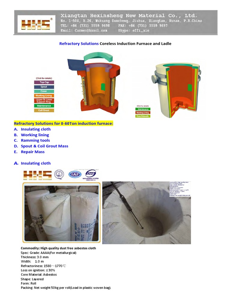 Refractory Solution F | PDF | Refractory | Aluminium Oxide