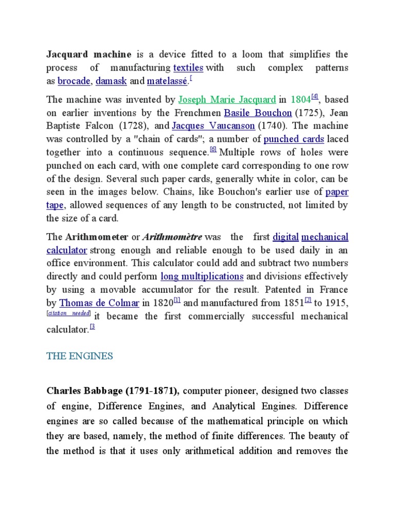 Textiles Brocade Damask Matelassé Basile Bouchon Jacques Vaucanson ...