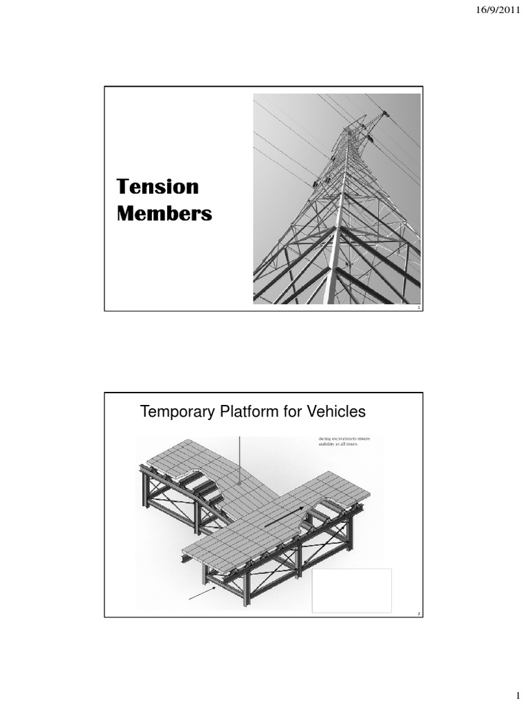 3 Tension Members - 2011 | Download Free PDF | Strength Of Materials ...