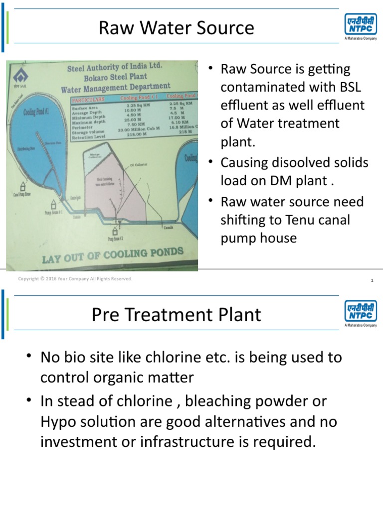 Click To Edit Master Title Style: Raw Water Source | PDF | Water ...