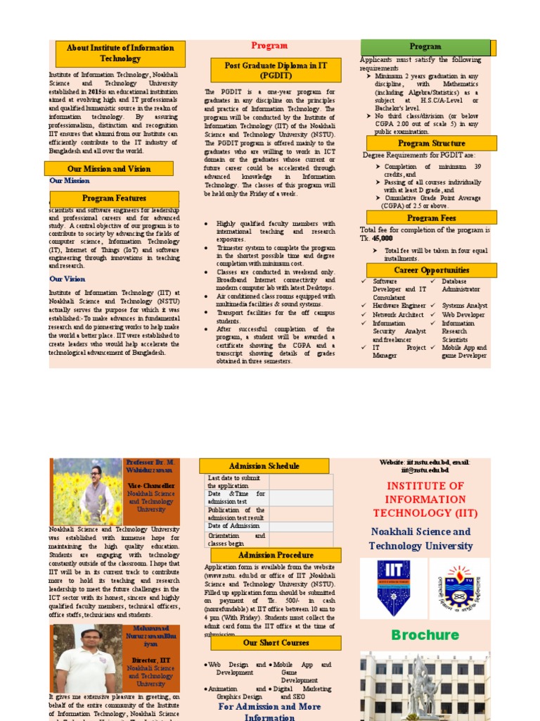 Brochure - PGDIT (Old by Anup) | PDF | Internet Of Things | Academic Degree