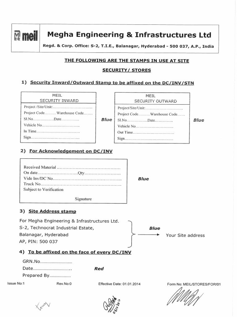 Strores Forms | PDF
