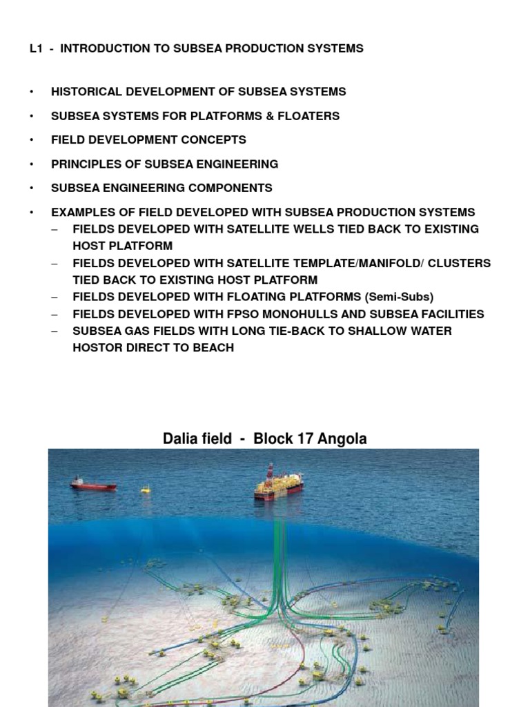 L01 - Introduction To SPS PDF | PDF | Subsea (Technology) | Petroleum