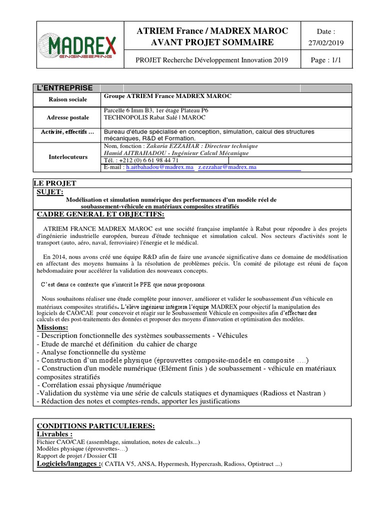 Simulation de Soubassement Véhicule Composites | PDF | Simulation par ...