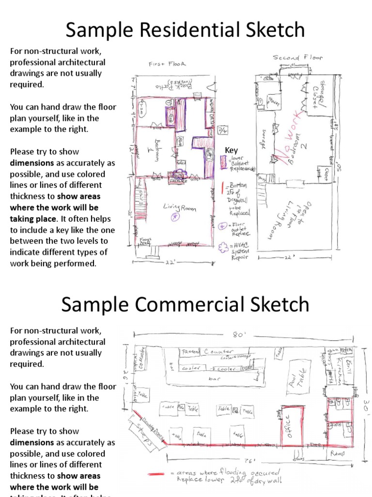 Sample Non Structural Sketch PDF | PDF