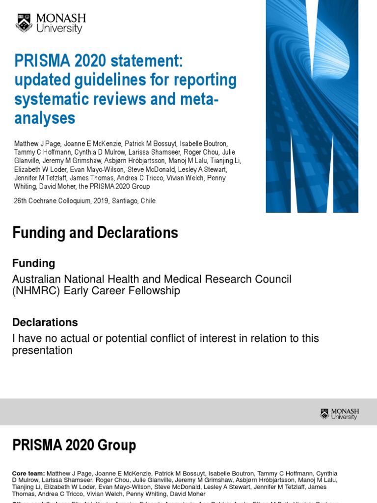 PRISMA 2020 Statement: Updated Guidelines For Reporting Systematic ...