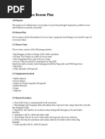 Rescue Plan Template | PDF | Safety | Emergency Management