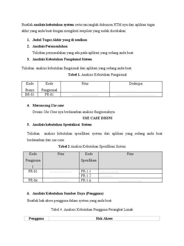Template Tugas 2 | PDF