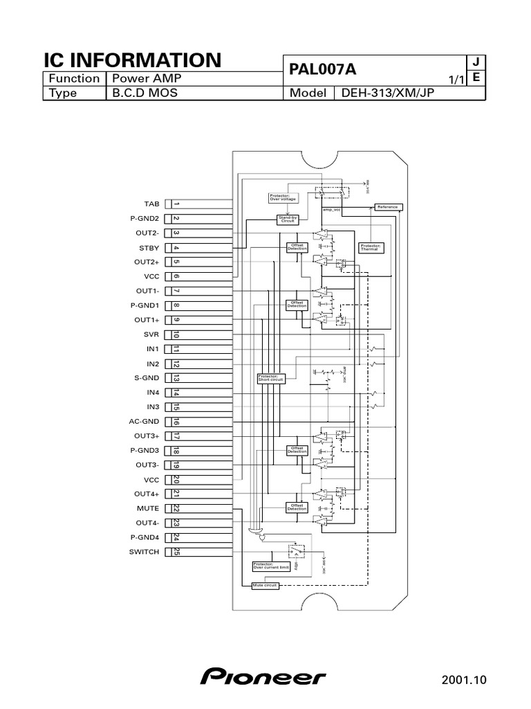 PAL007A Power Amplifier Pinout | PDF | Semiconductor Devices | Computer ...