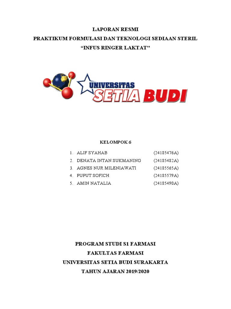 KG - K6 TFTSS - Infus Ringer Laktat-1 | PDF | Kesehatan Holistik