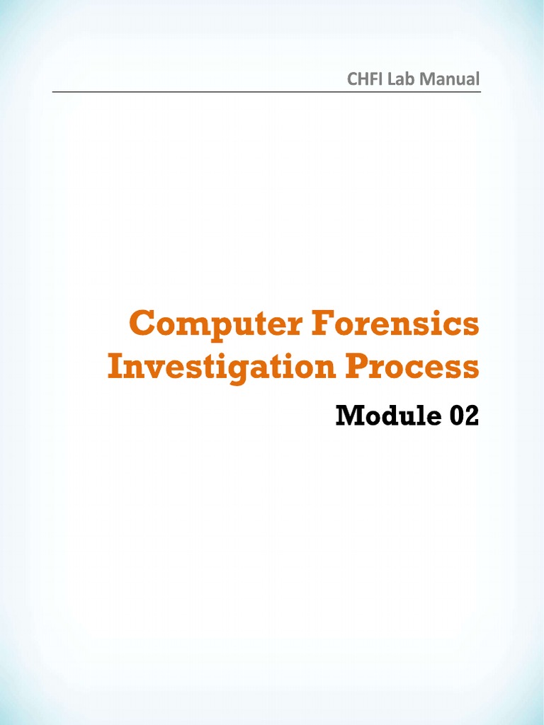 CHFIv9 Labs Module 02 Computer Forensics Investigation Process | PDF | Lifestyle