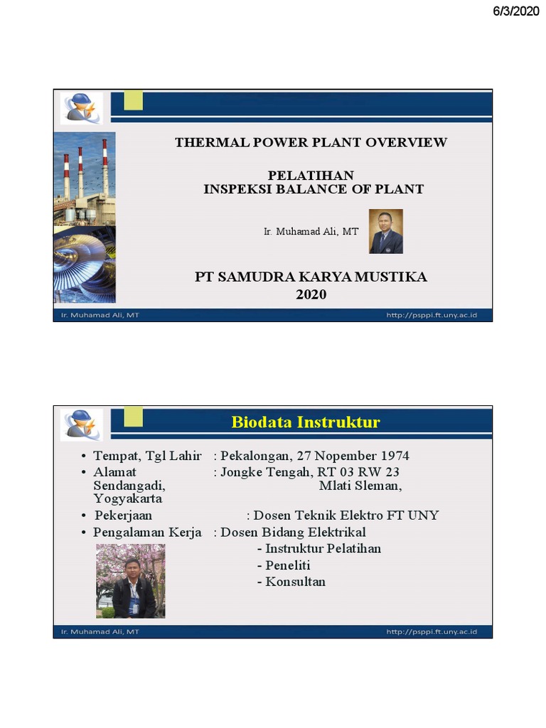 Thermal Power Plant Overview | PDF