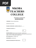 Soko Mukanya Totem Praise Detembo | PDF