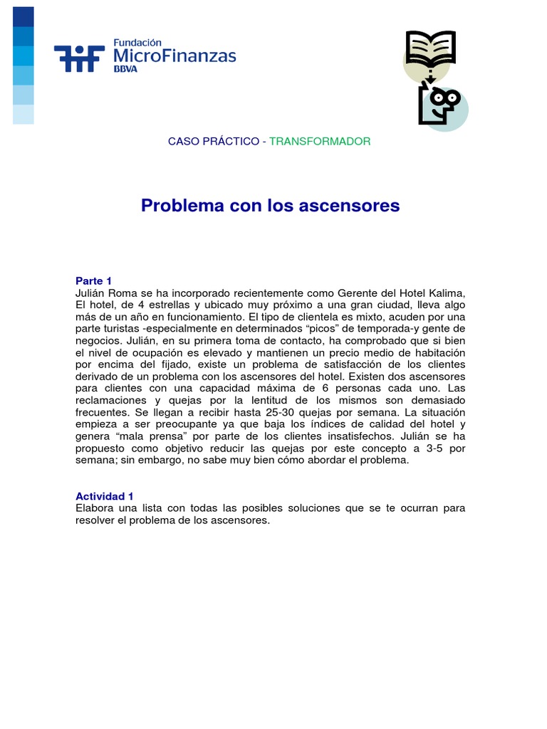 Problema Con Los Ascensores PDF | PDF | Ascensor | Hotel
