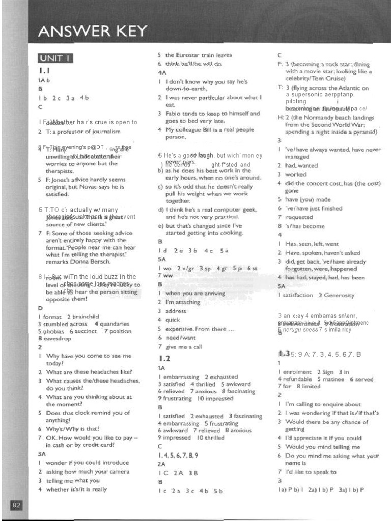 Speakout Upper Intermediate Workbook Answer Key 2pdf | PDF