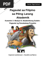 M2 Filipino Sa Piling Larang Akademiks MODYUL 2 GR 12 ABSTRAK | PDF