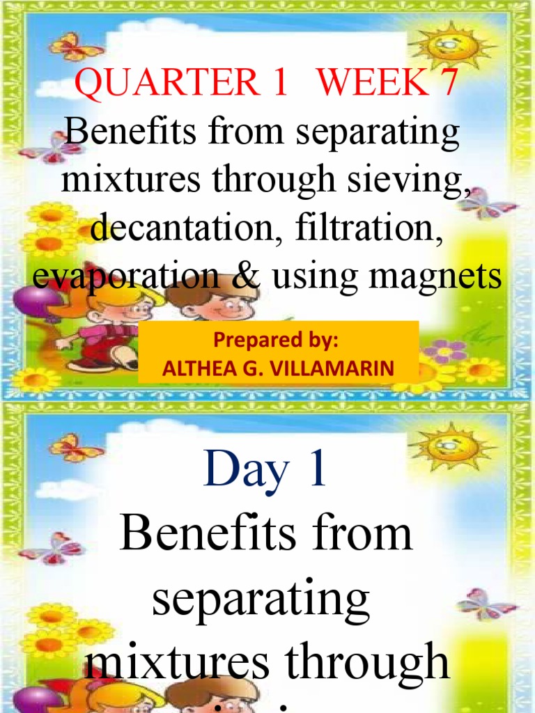 Science Q1 W7 | PDF | Filtration | Evaporation