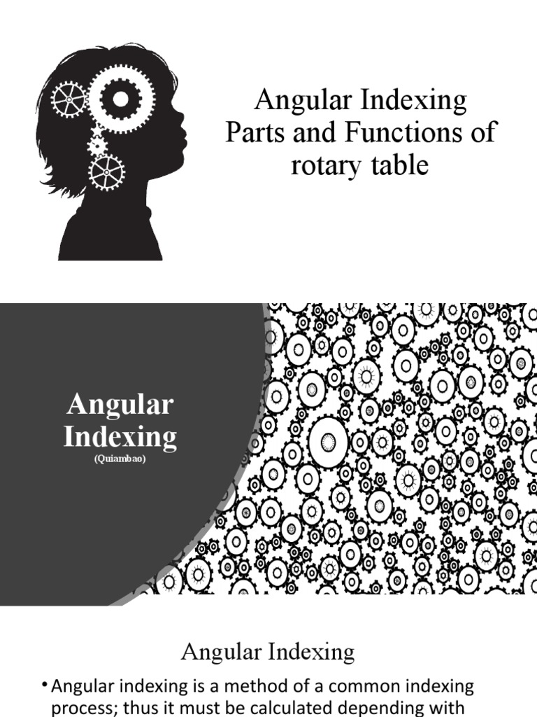 Angular Indexing Part and Functions | PDF | Rotation Around A Fixed ...