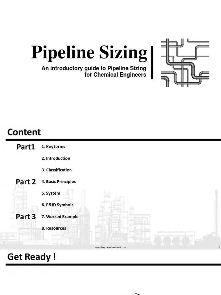 Pipeline Sizing: An Introductory Guide To Pipeline Sizing For Chemical ...