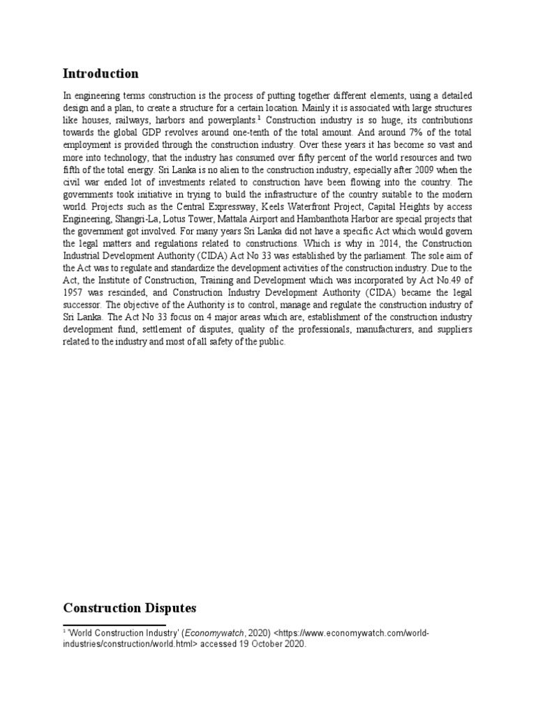 Construction Law Sample Assignment | PDF | Alternative Dispute ...