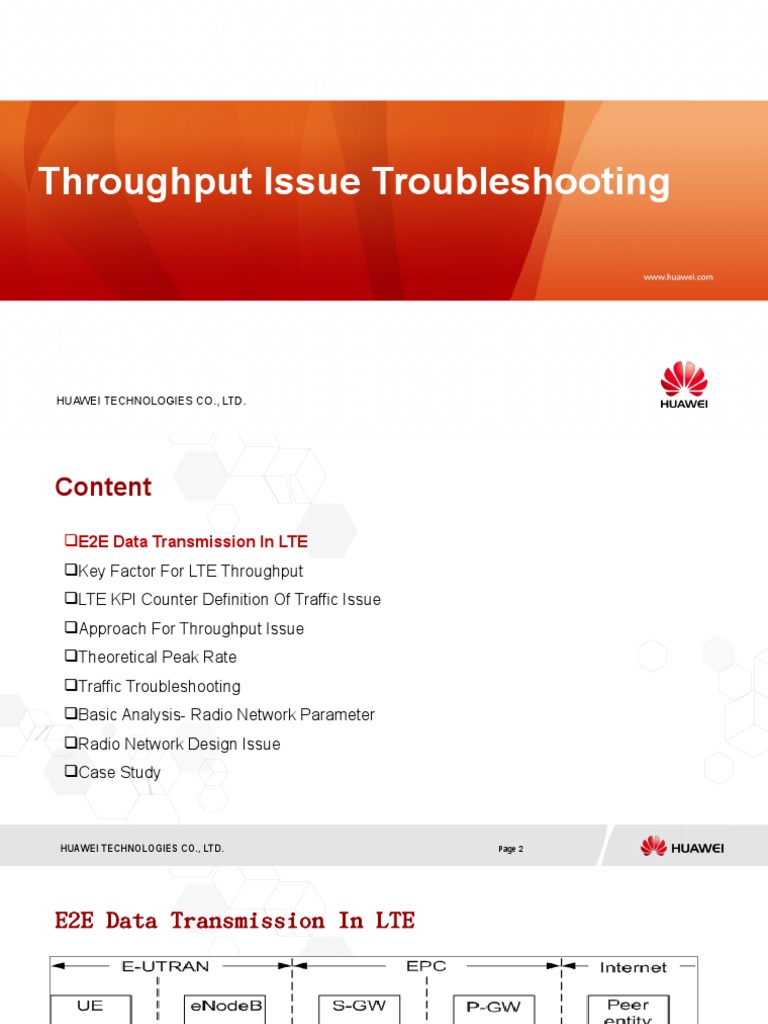 LTE Throughput Troubleshooting Guide | PDF | Internet Protocol Suite ...