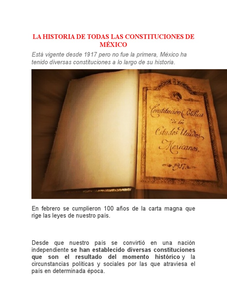 Constituciones de Mexico | PDF | Constitución | Gobierno