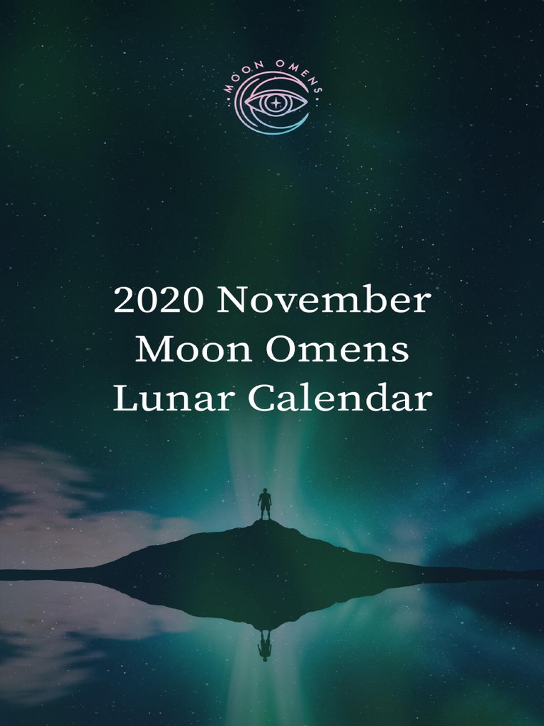 November Lunar Calendar & Daily Affirmations - Moon Omens 2020 | PDF