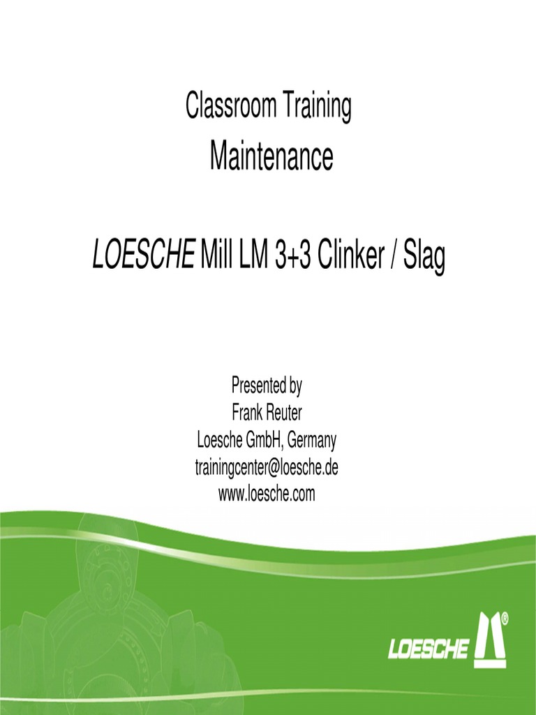 Maintenance Training Material For CS Mills PDF | PDF | Bearing ...