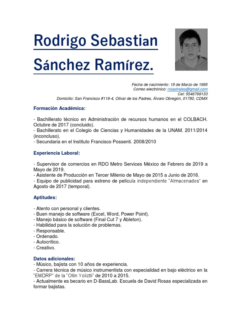 CV Rodrigo PDF | PDF