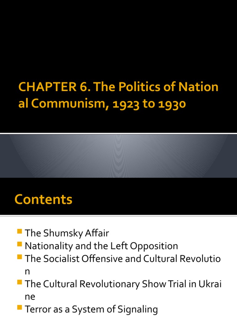 National Communism Politics 1923-1930 | PDF | Politics