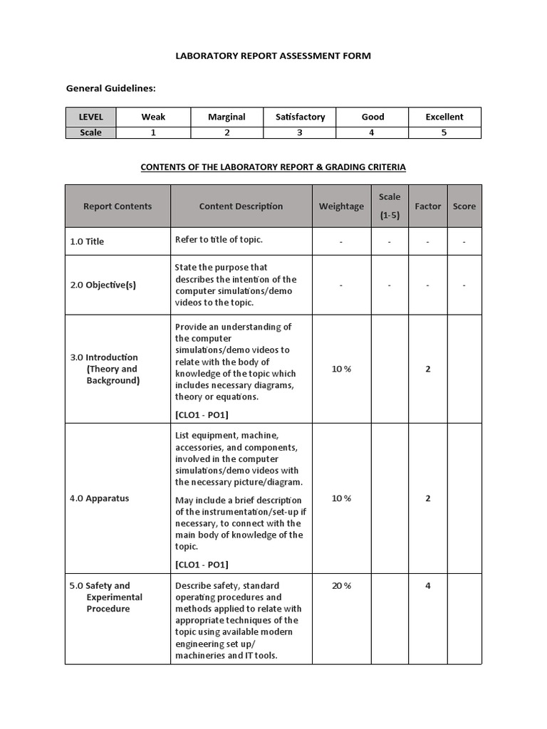 Form Guidelines Laboratory Report | PDF | Simulation | Machines