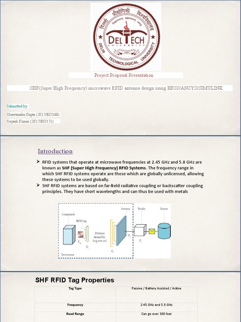SHF (Super High Frequency) Microwave RFID Antenna Design Using HFSS ...