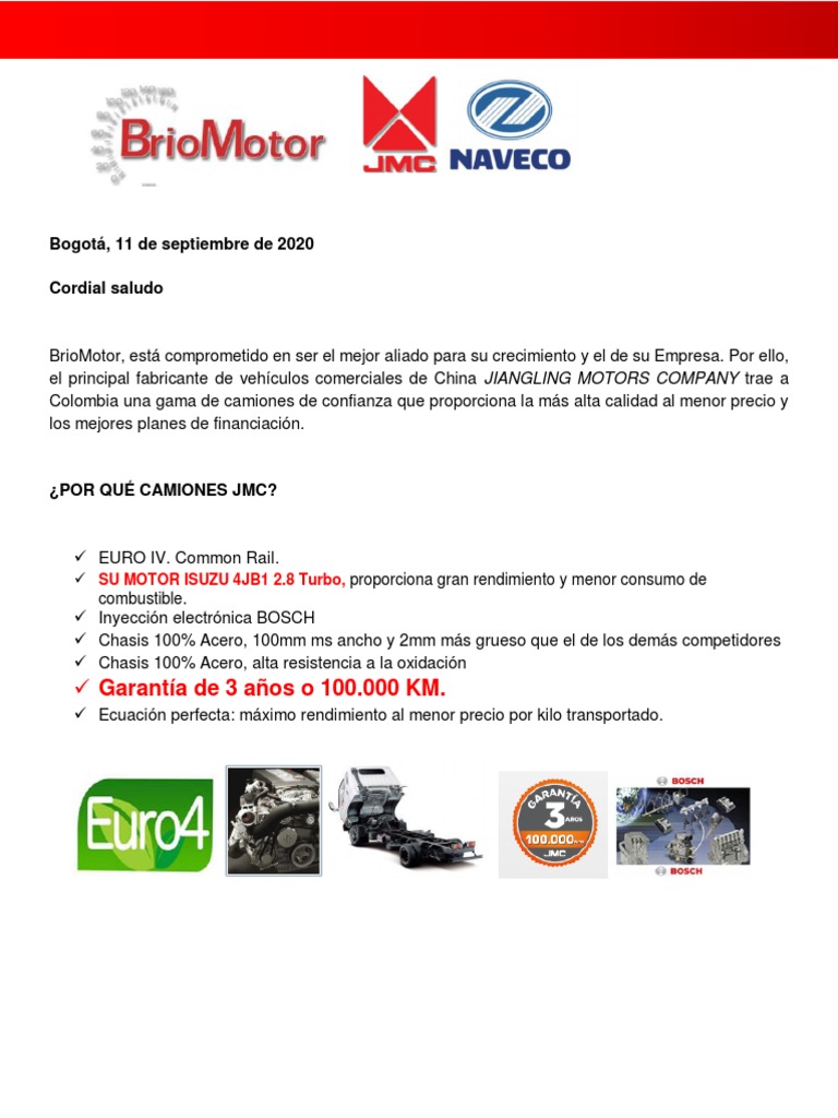 Cotizacion JMC 3.2 PDF | PDF