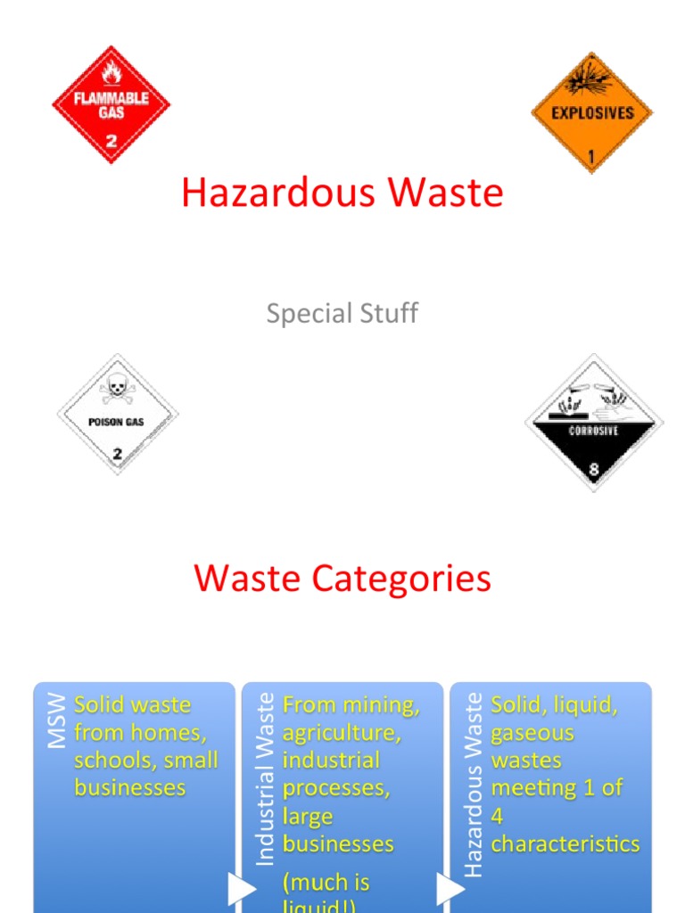 Hazardous Waste: Special Stuff | PDF | Lead | Superfund