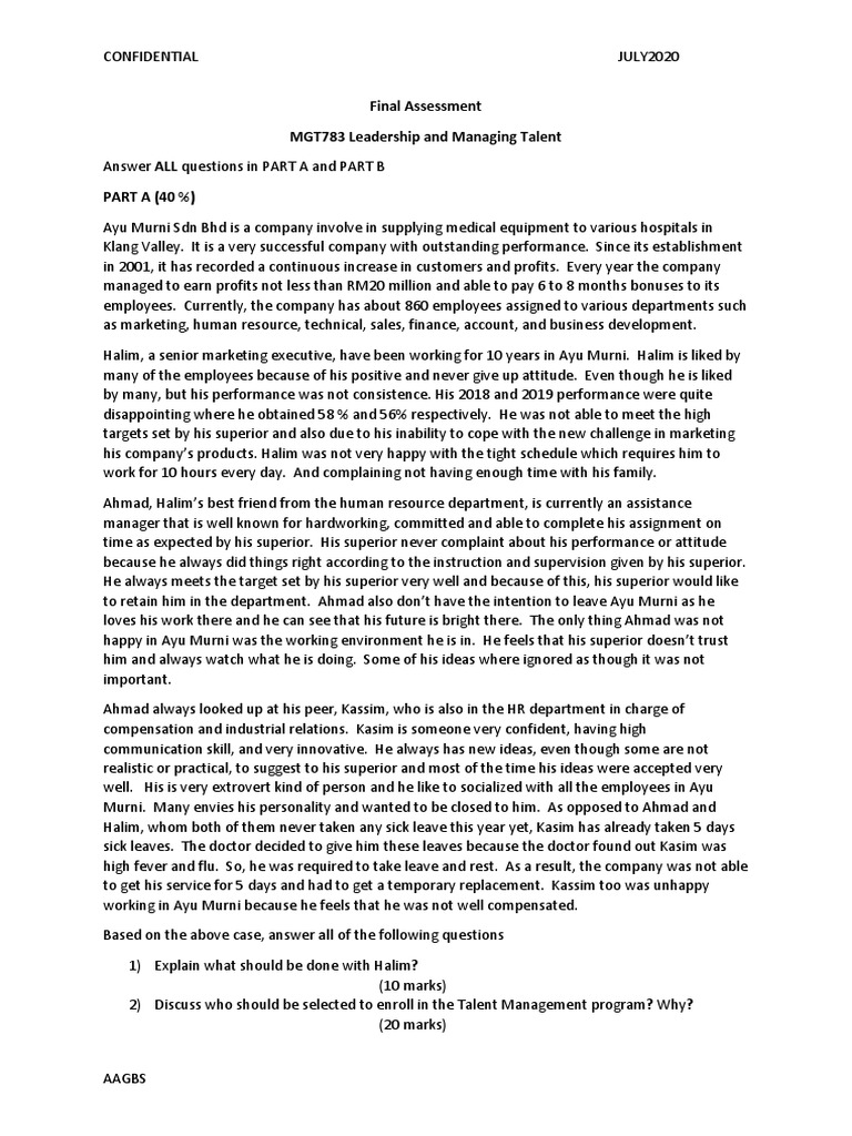 Final Assessment Pdf Pdf Business Economies