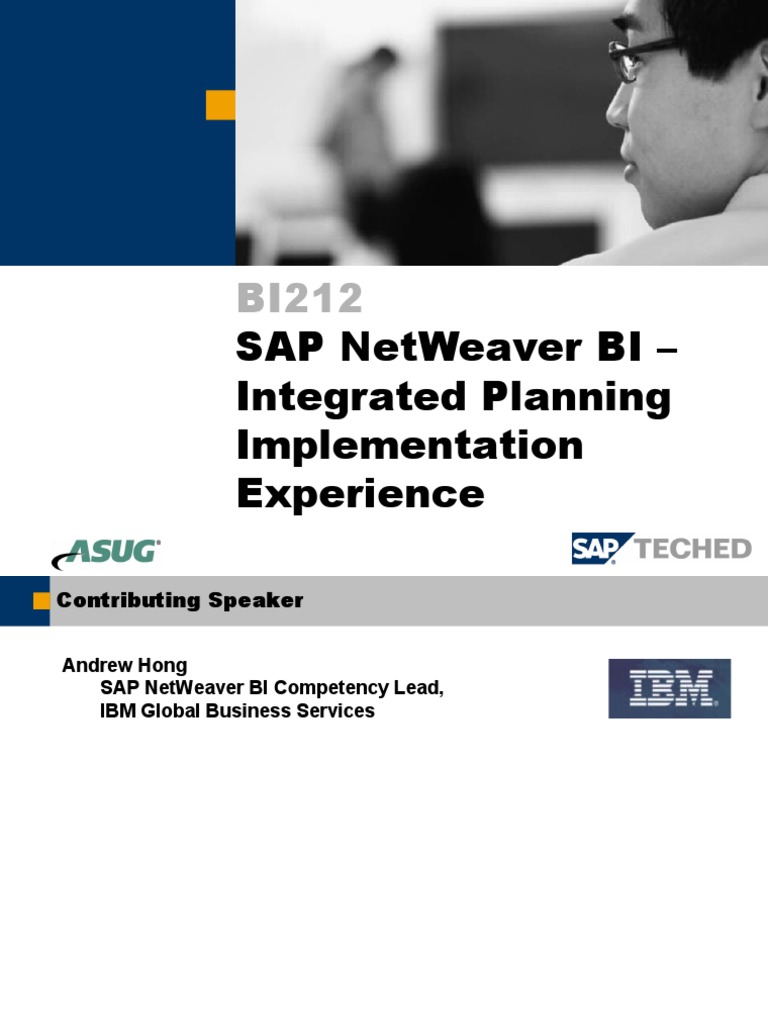 SAP BI Integrated Planning Overview | PDF | Sap Se | Web Application