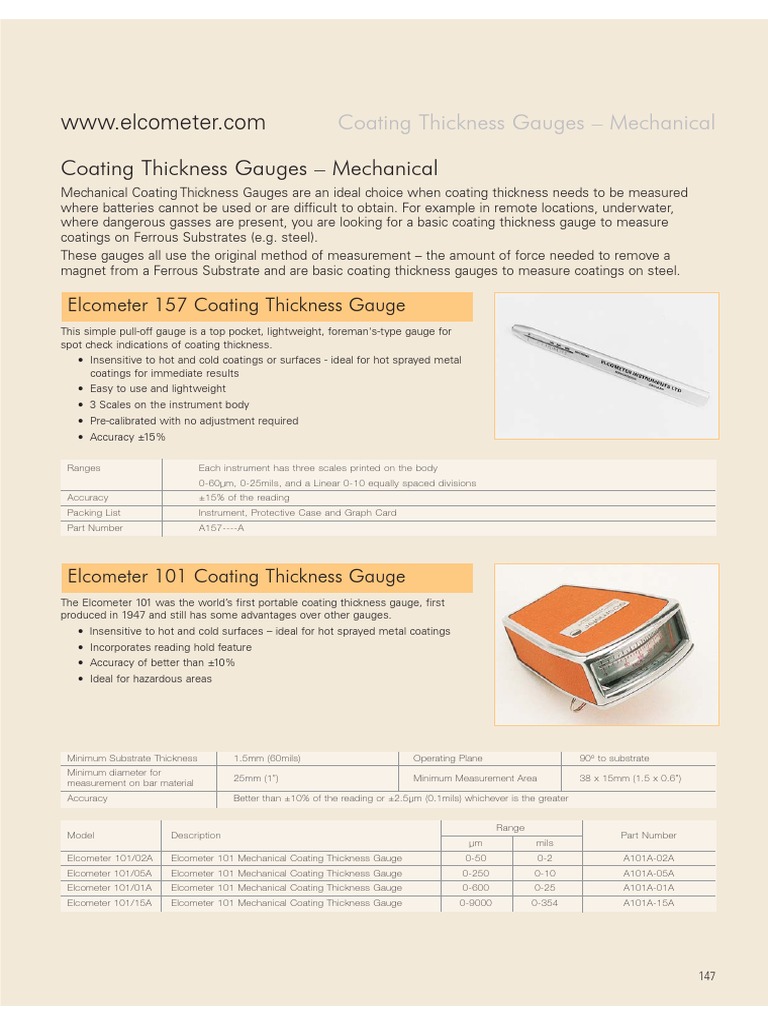 Coating Thickness Gauges | PDF | Calibration | Coating