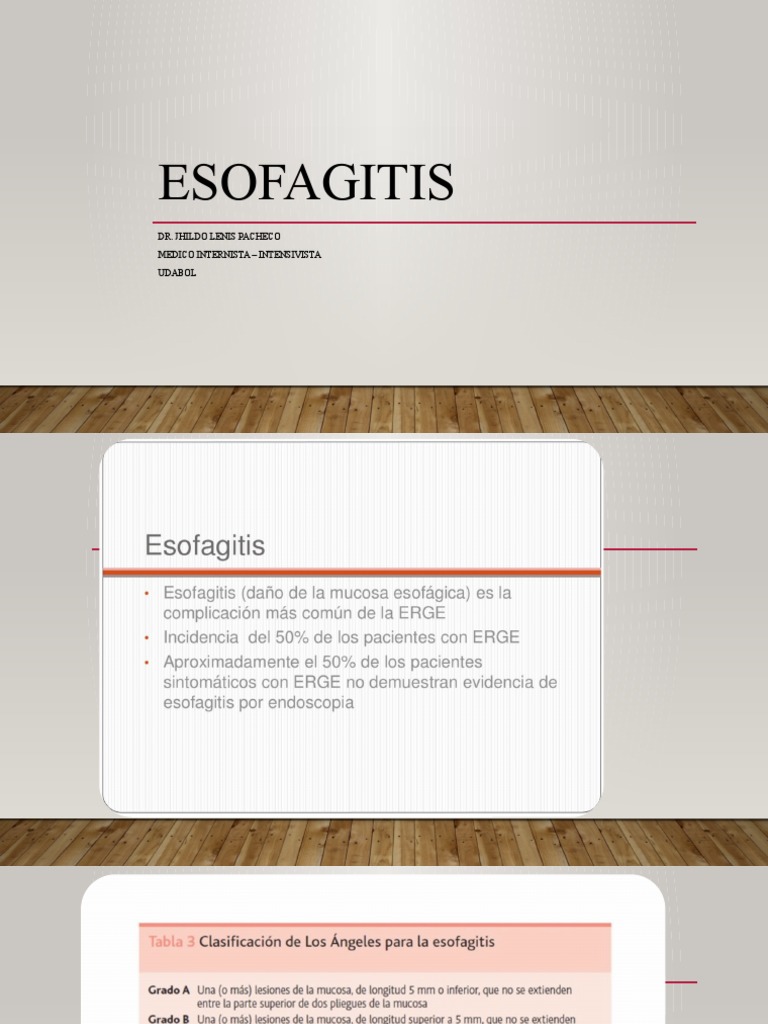Esofagitis PPT 2020 Actuall | PDF | Candidiasis | Epidemiología