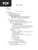 Contracts Attack Outline | PDF | Offer And Acceptance | Estoppel
