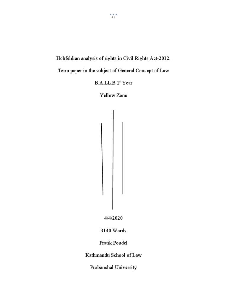 Hohfeldian Analysis of Rights in Citizen Rights Act-GCL | PDF ...