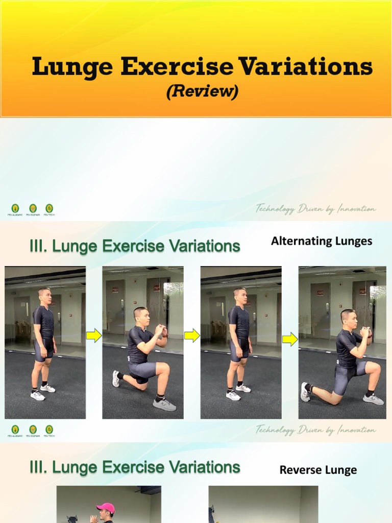 Lunge Exercise Variations: (Review) | PDF