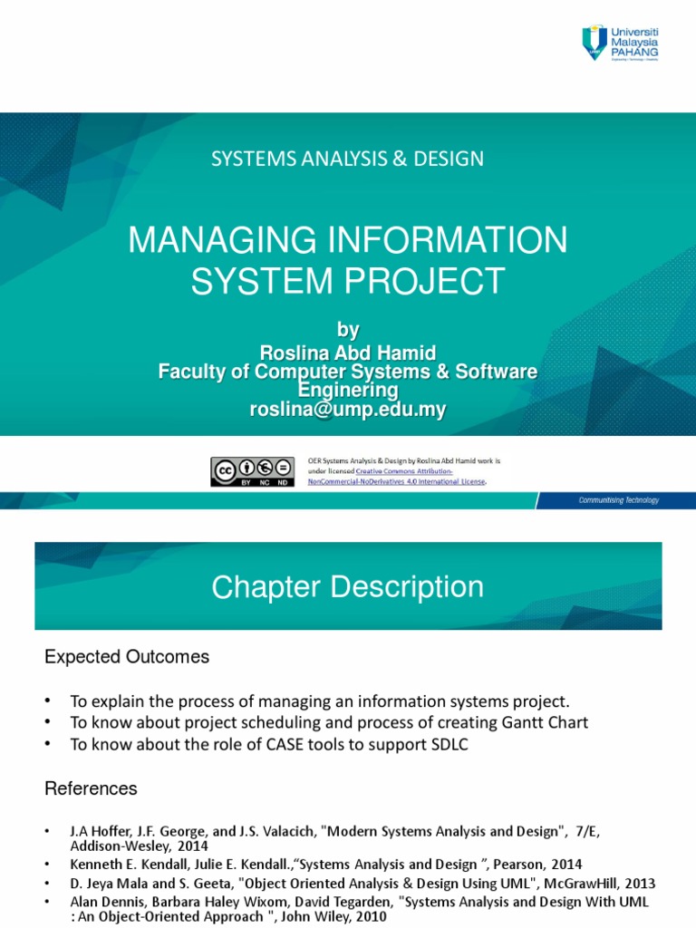Managing Information System Project: Systems Analysis & Design | PDF | Project Management ...
