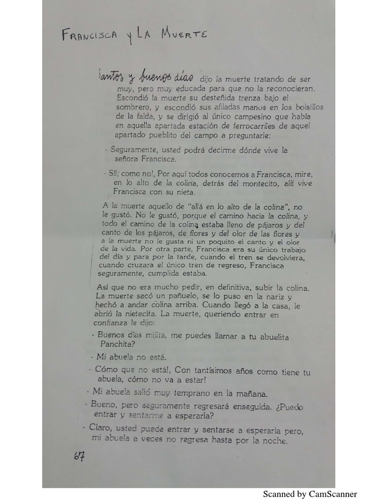 Francisca y La Muerte PDF | PDF