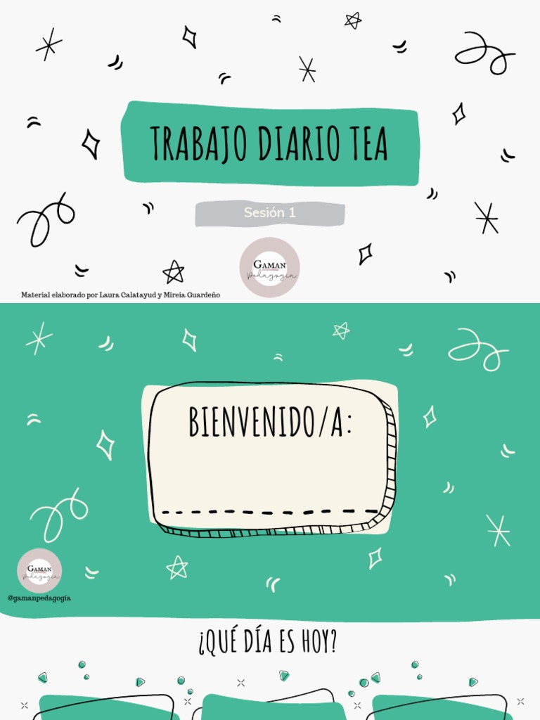 Trabajo Diario de TEA (Sesión 1) PDF | PDF