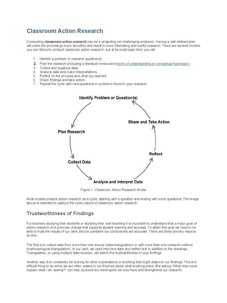 Classroom Action Research | PDF | Action Research | Teachers