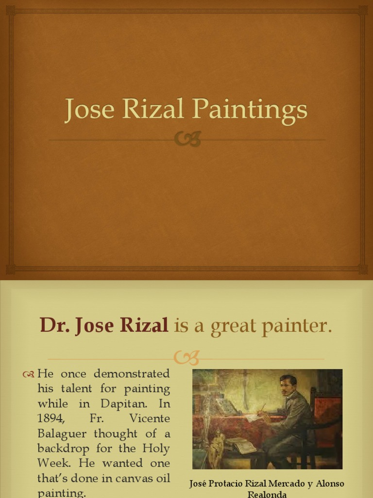 Jose Rizal Painting Masterpiece