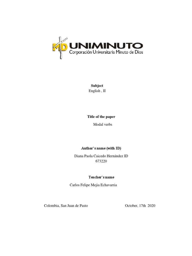 Modal Verbs Listening | PDF