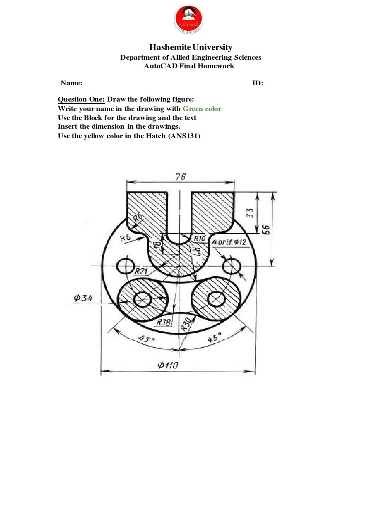 Autocad Thursday Final Homework